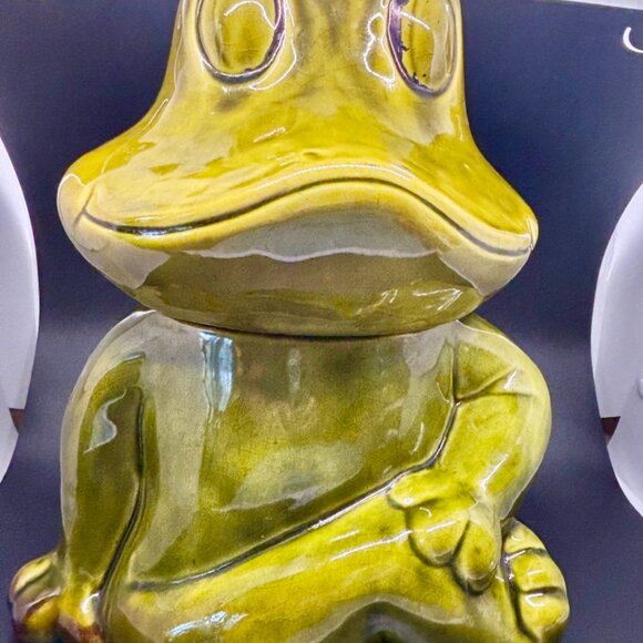 Accents | Vintage Porcelain Neil Frog Cookie Jar | Poshmark